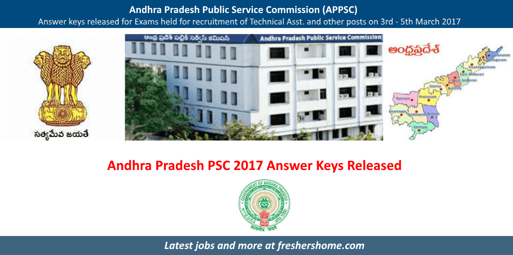 Andhra Pradesh Public Service Commission (APPSC) Answer keys released ...