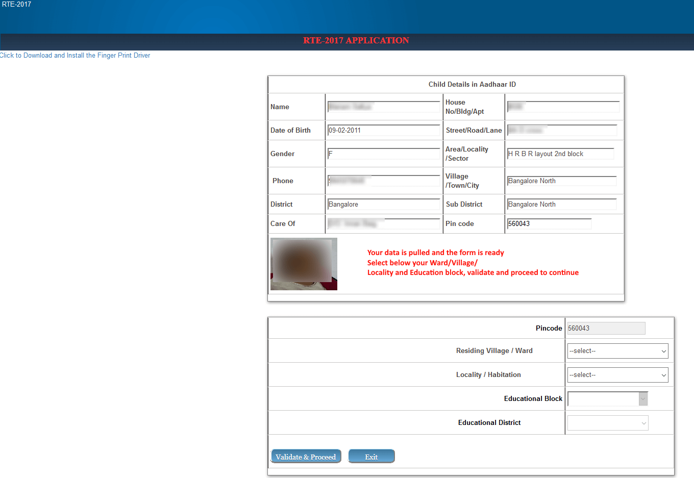 Instructions How to Apply online for RTE 2017-18 Admission form ...